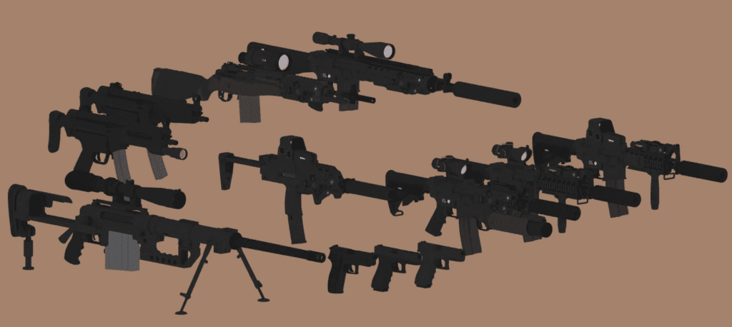 US UK SOF Invasion of Iraq Weapon Kit - SFZ4